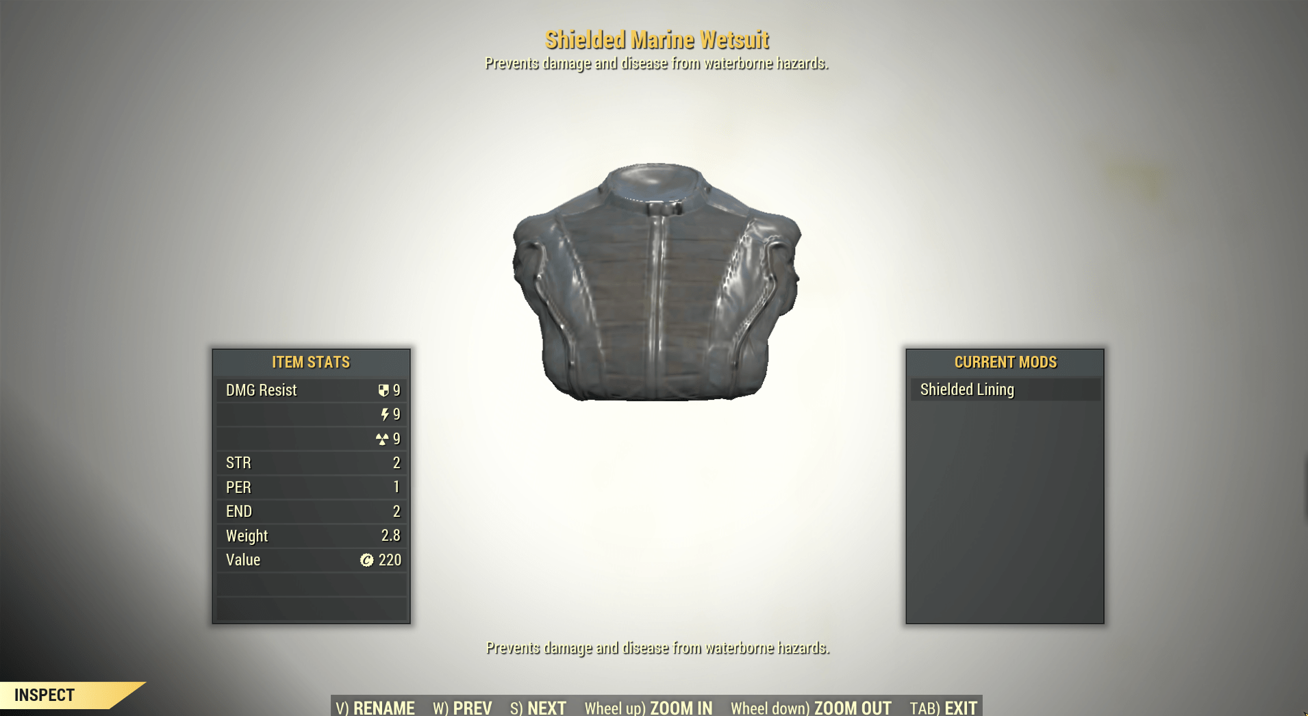 Shielded Marine Wetsuit Fallout 76 (PC) - Buy Fallout 76 Items for PC