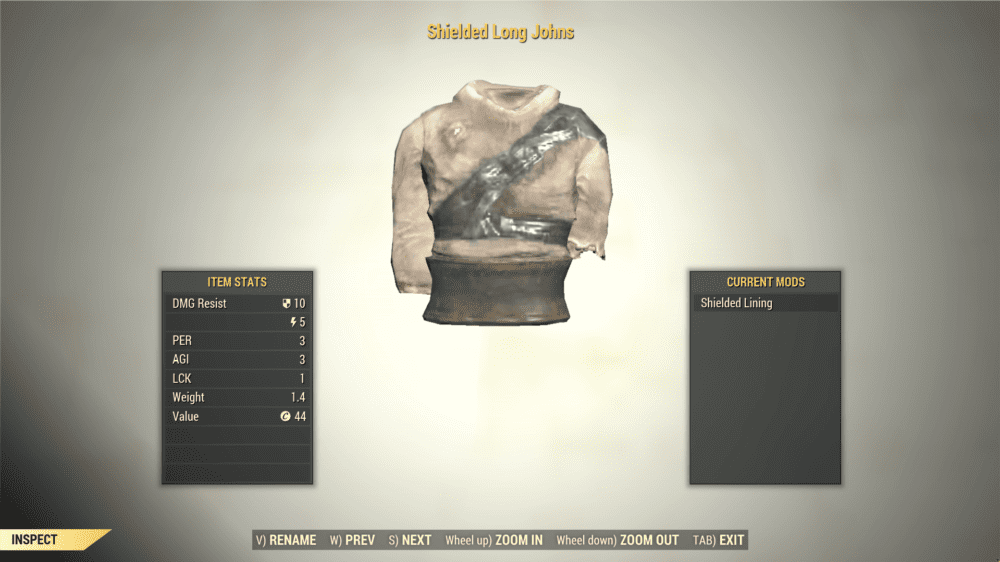 Shielded Long Johns Raider Underarmor Fallout 76 (PC) - Buy Fallout 76 ...