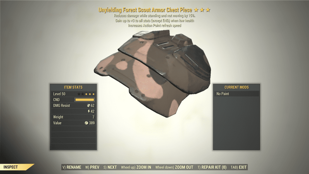 3* Old (Titan) Unyielding Sentinel FOREST SCOUT Armor Full Set [AP ...