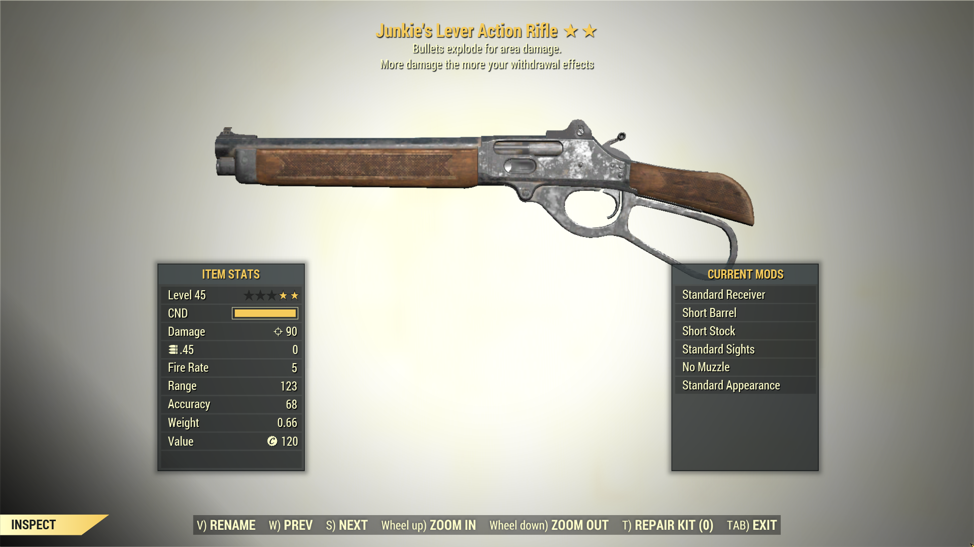 2* Junkie's LEVER ACTION RIFLE Explosive Fallout 76 (PC) - Buy Fallout ...