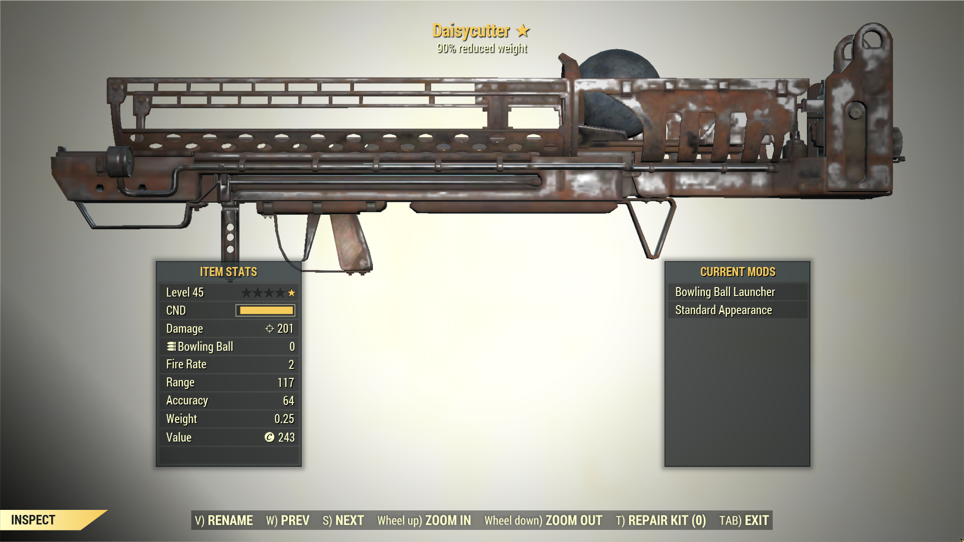[Hybrid] 'Daisycutter' Bowling Ball Launcher Fallout 76 (PC) - Buy ...