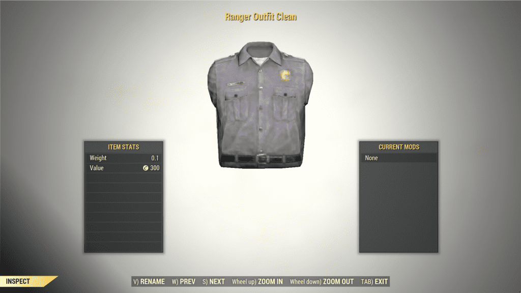 Clean Ranger Outfit & Hat Rare Fallout 76 (PC) - Buy Fallout 76 Items ...