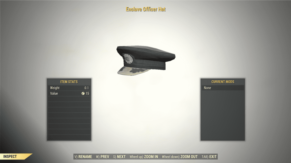 Enclave Officer Uniform & Hat Fallout 76 (PC) - Buy Fallout 76 Items for PC