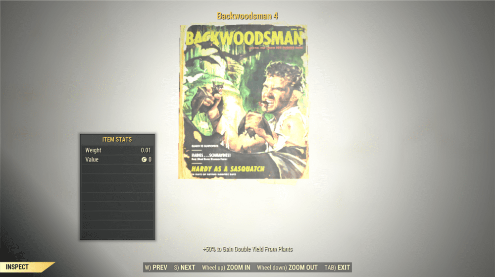Backwoodsman #4 Magazine x 100 [+50% to Gain Double Yield from Plants ...