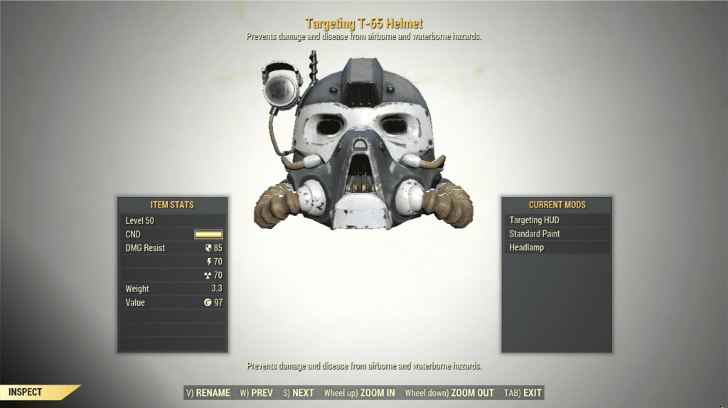 T-65 Vanguard Weapon Weight Reduction Power Armor Full Set [5 x AP ...